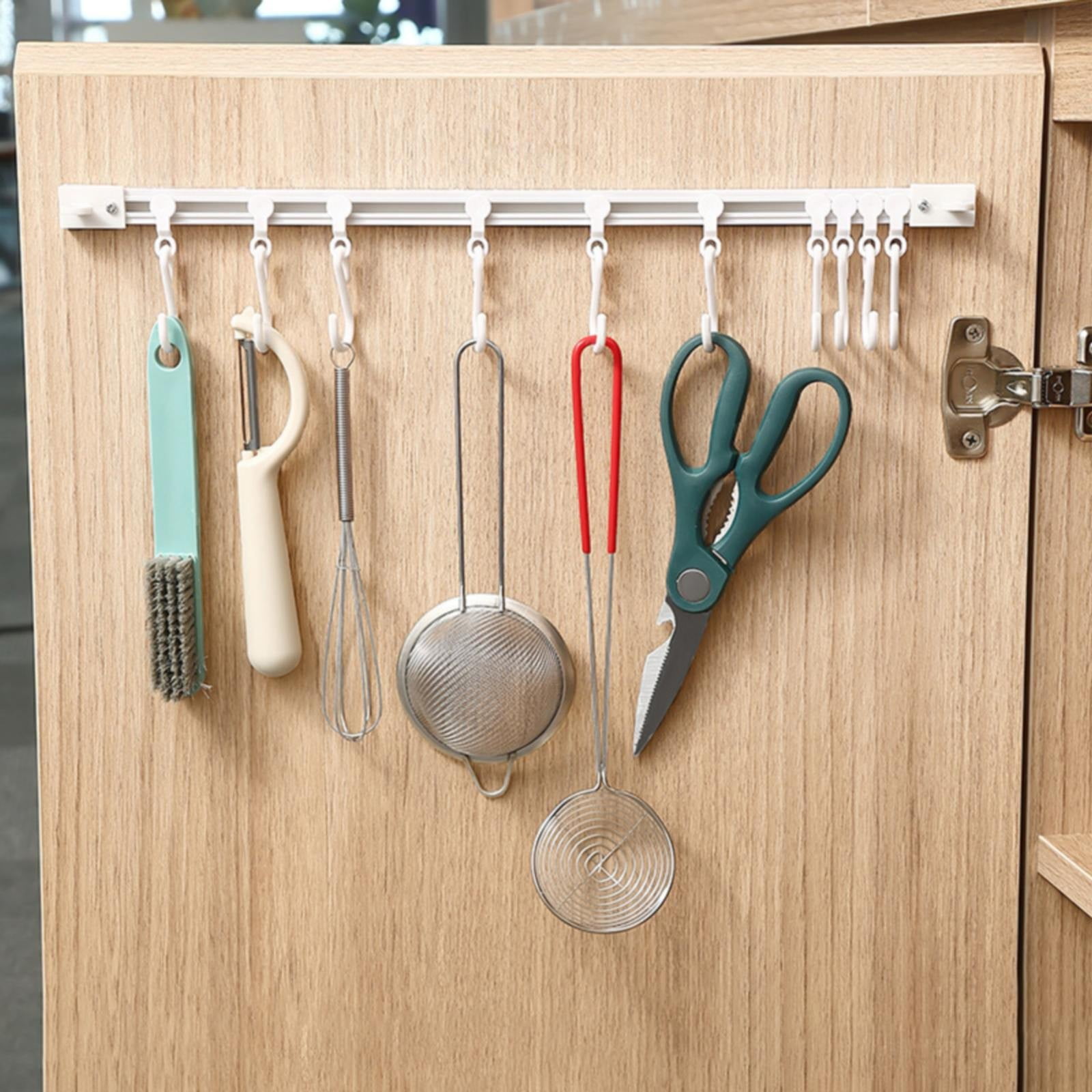 WOCACHI Multifunctional Slide Rail Hook Key Hook Track Wall Mounted ...
