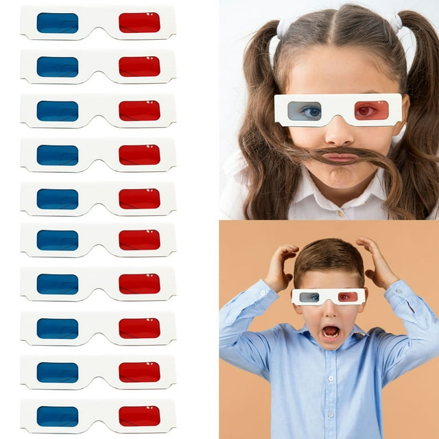 Wocachi Paper 3d Stereoscopic Glasses Red And Blue 3d Paper Frame