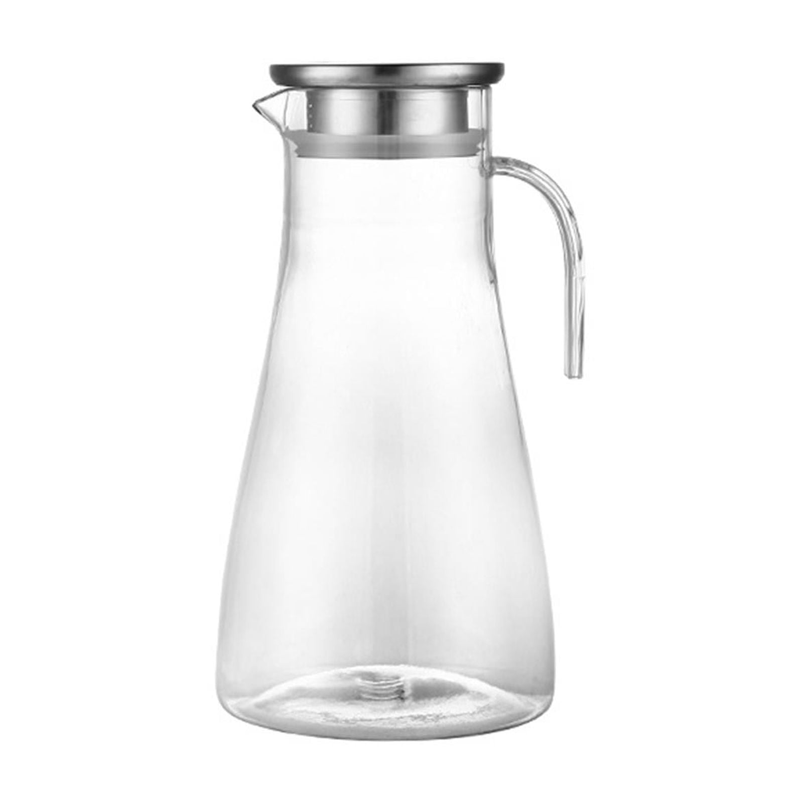 WOCACHI Pitcher Glass Pitcher with Handle and Lid Handmade Water Jug ...