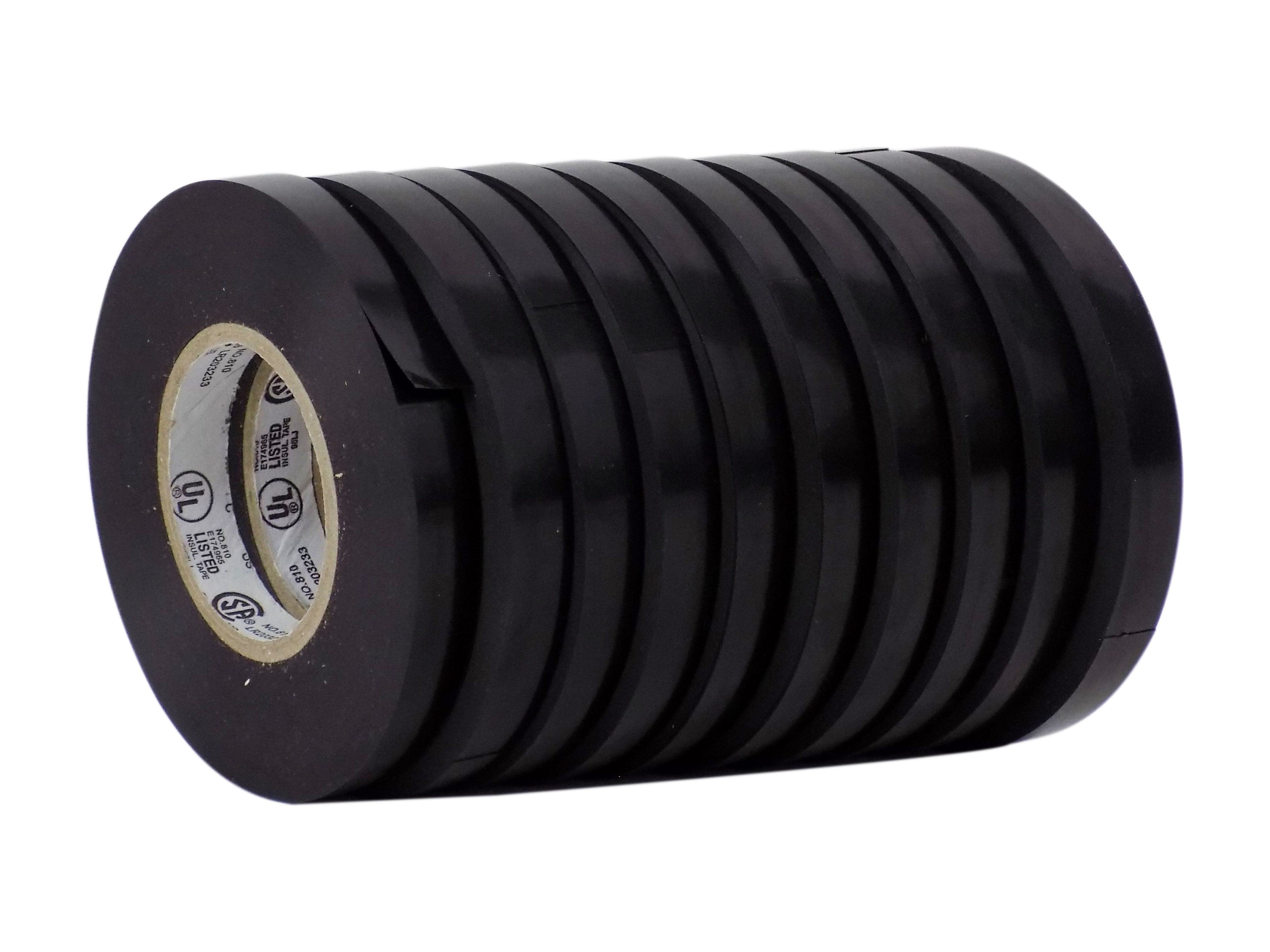 WOD Tape Black Electrical Tape General Purpose 1/2 in. x 66 ft. High ...