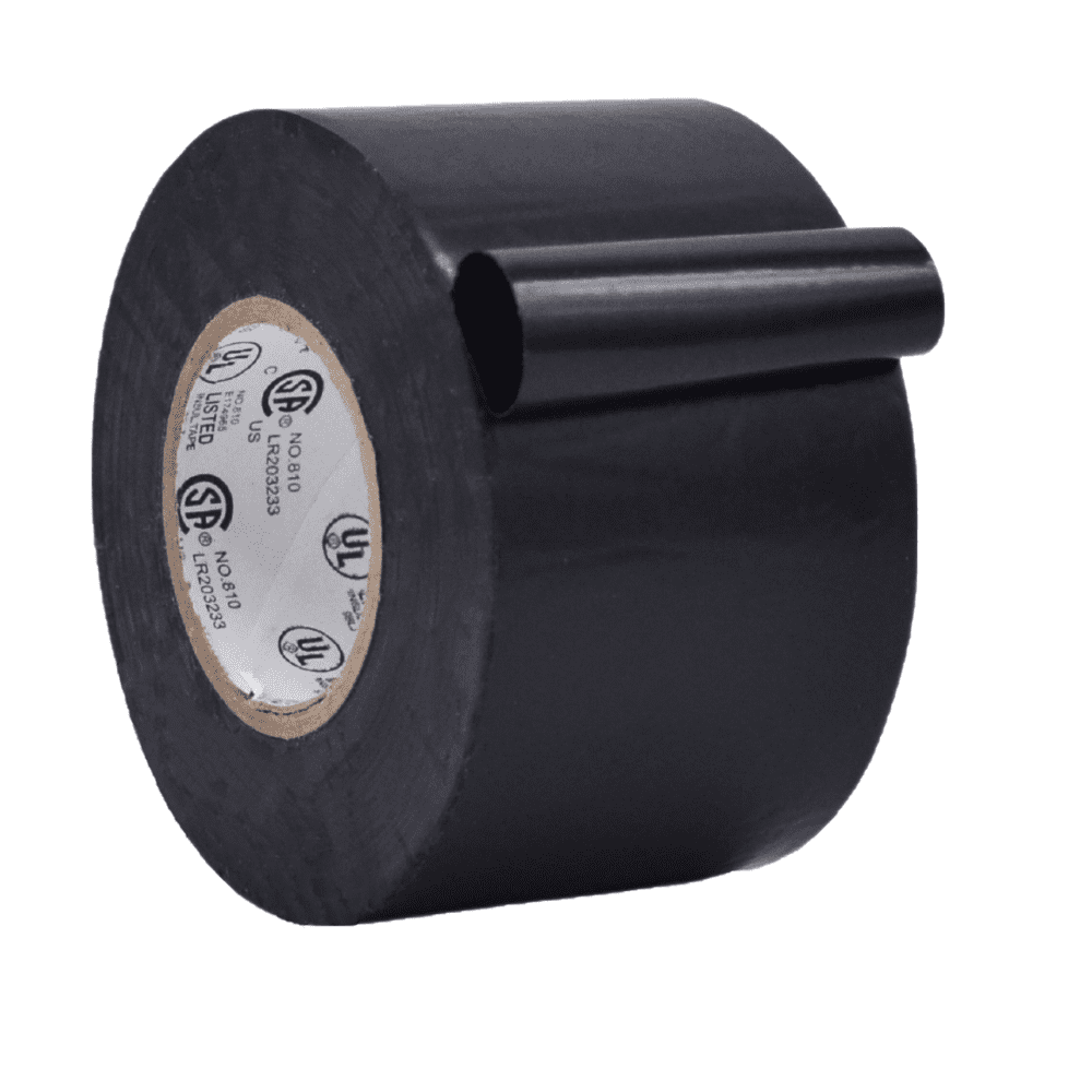 WOD Black Electrical Tape, High Temp, 2 in. x 66 ft., Flame Retardant ...