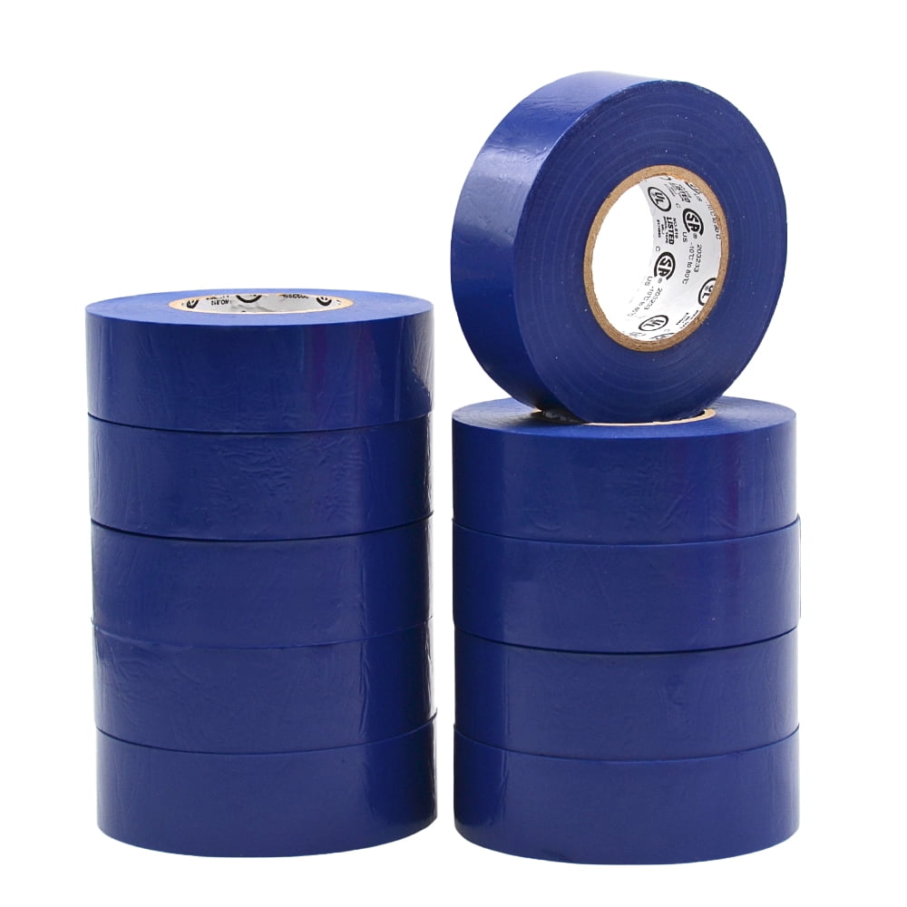 WOD Tape Blue Electrical Tape General Purpose 1 in. x 66 ft. High Temp ...