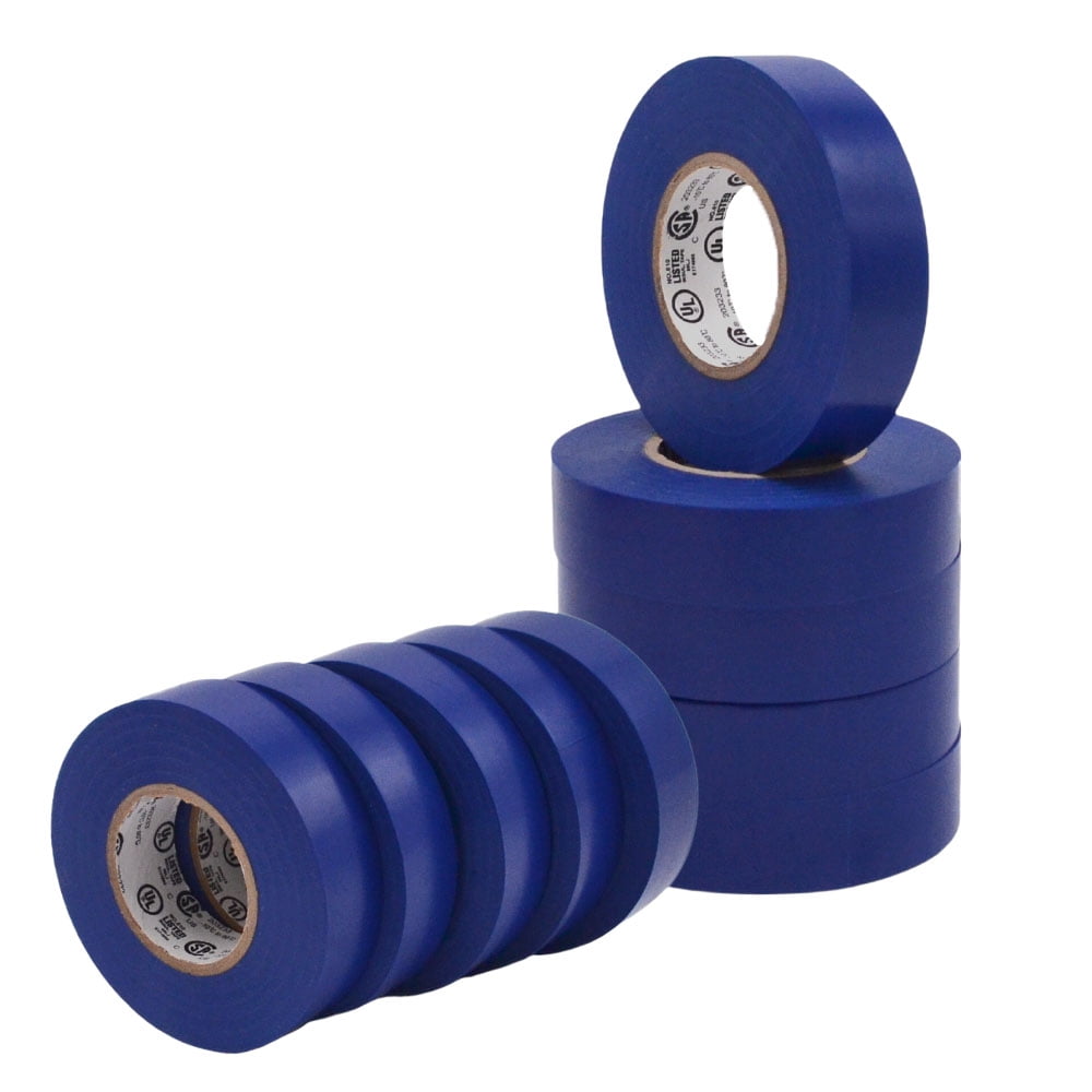 WOD Tape Blue Electrical Tape General Purpose 3/4 in. x 66 ft. High ...