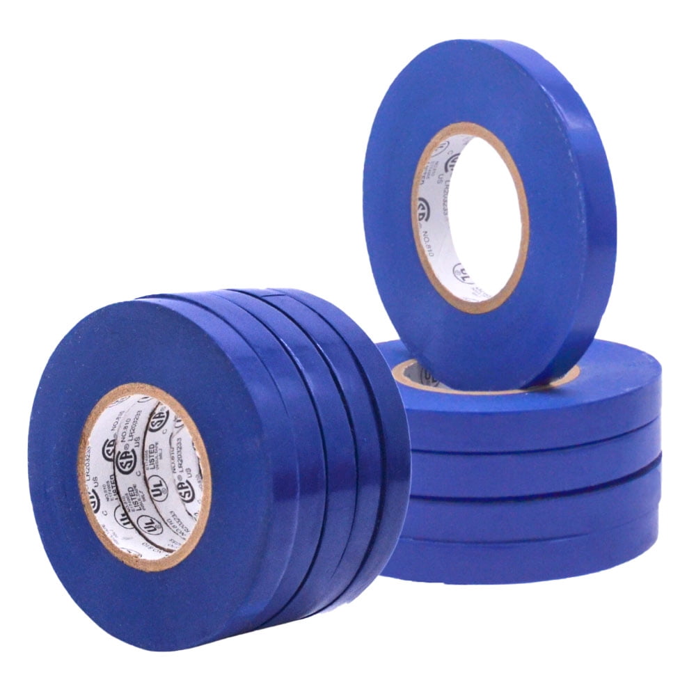 WOD Tape Blue Electrical Tape General Purpose 3/8 in. x 66 ft. High ...