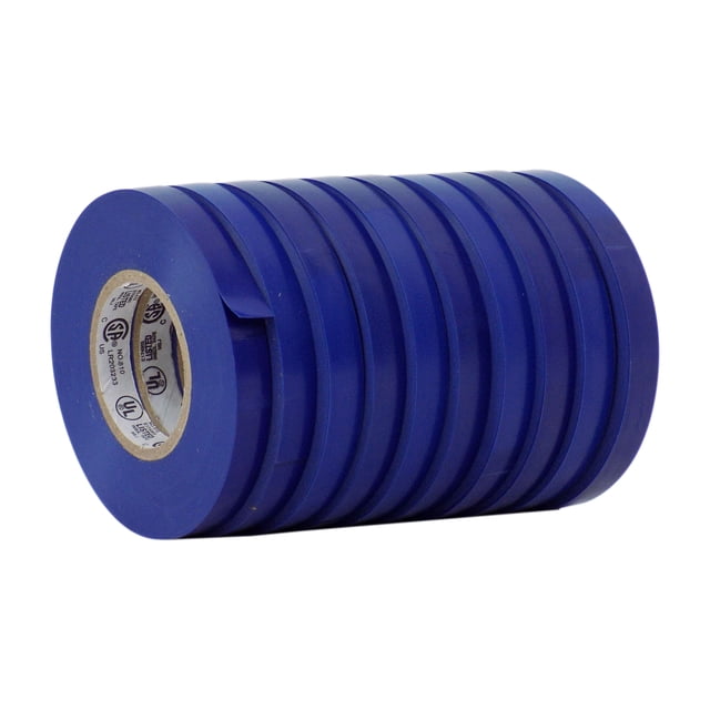 WOD Tape Blue Electrical Tape General Purpose 3/8 in. x 66 ft. High ...