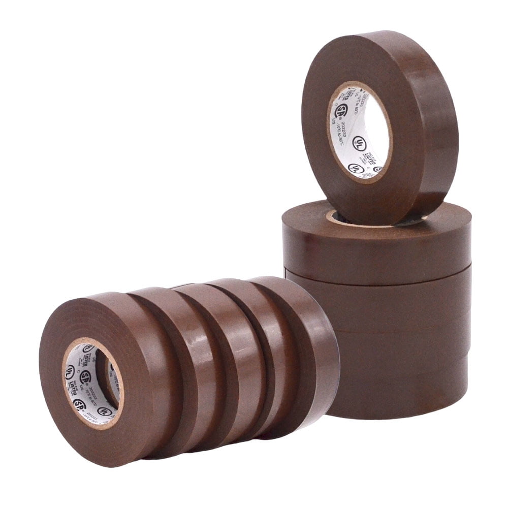 WOD Tape Brown Electrical Tape General Purpose 3/4 in. x 66 ft. High ...