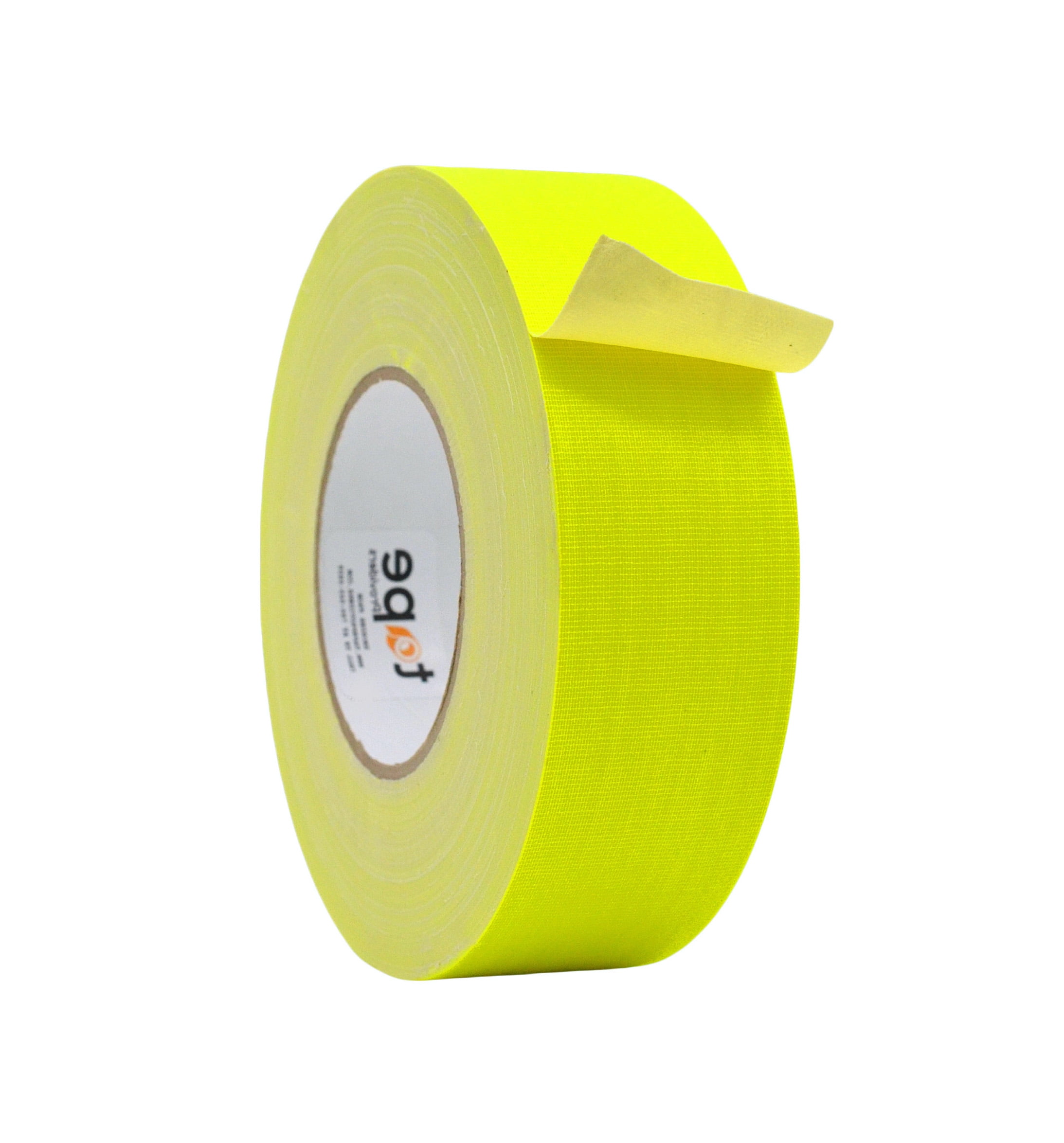 WOD Tape Fluorescent Yellow Gaffer Tape - 12 inch x 60 ft. - No Residue ...