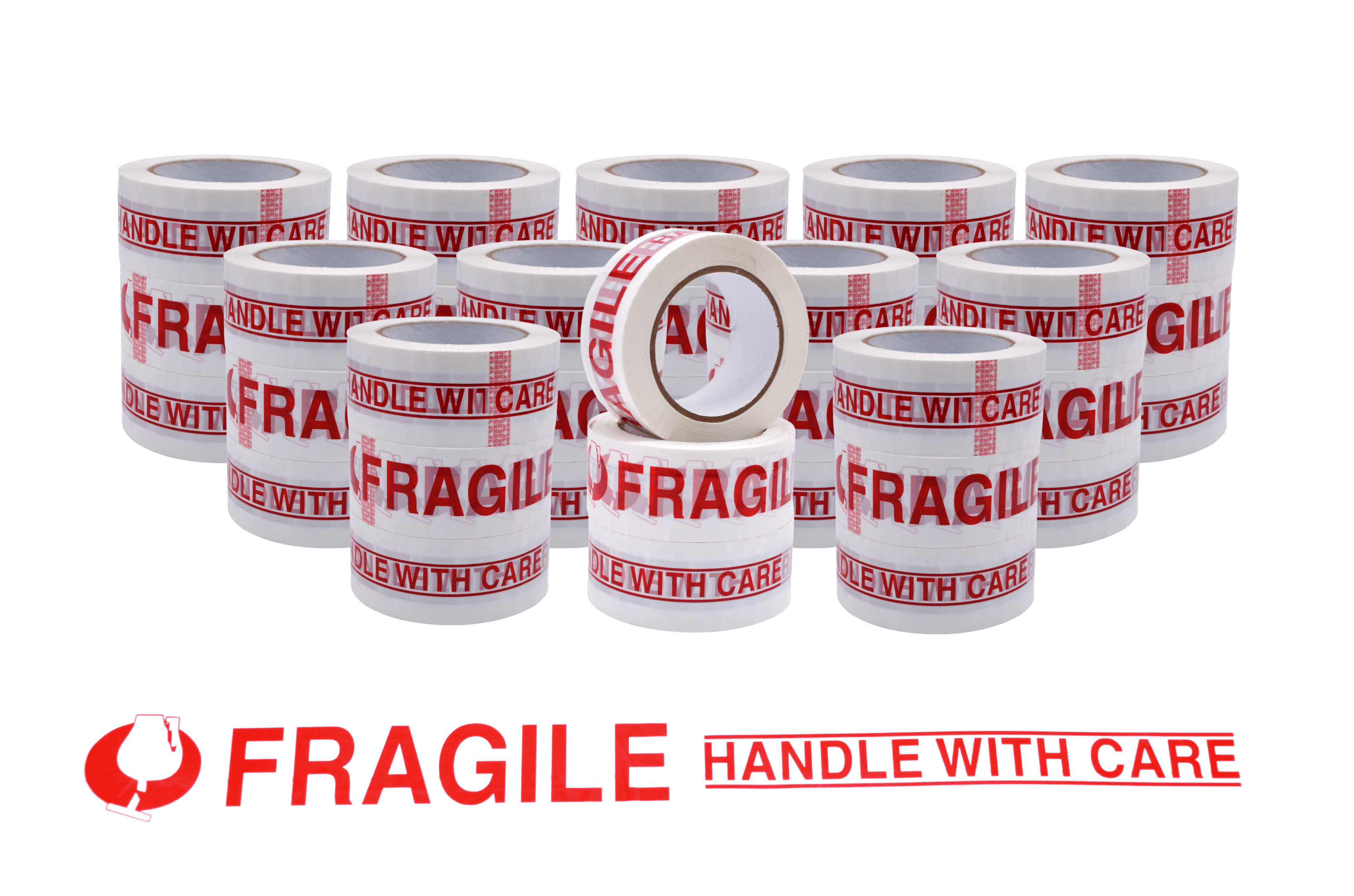 WOD Tape Fragile Handle With Care Warning Tape 2 in. x 110 yd. Pack of ...