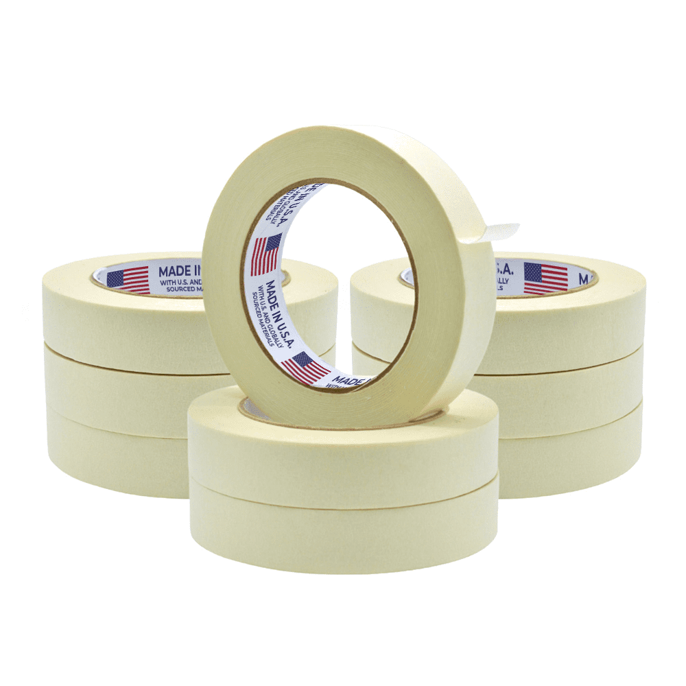 WOD Tape General Purpose Masking Tape 0.94 in x 60 yd. Beige, 9 Pack ...