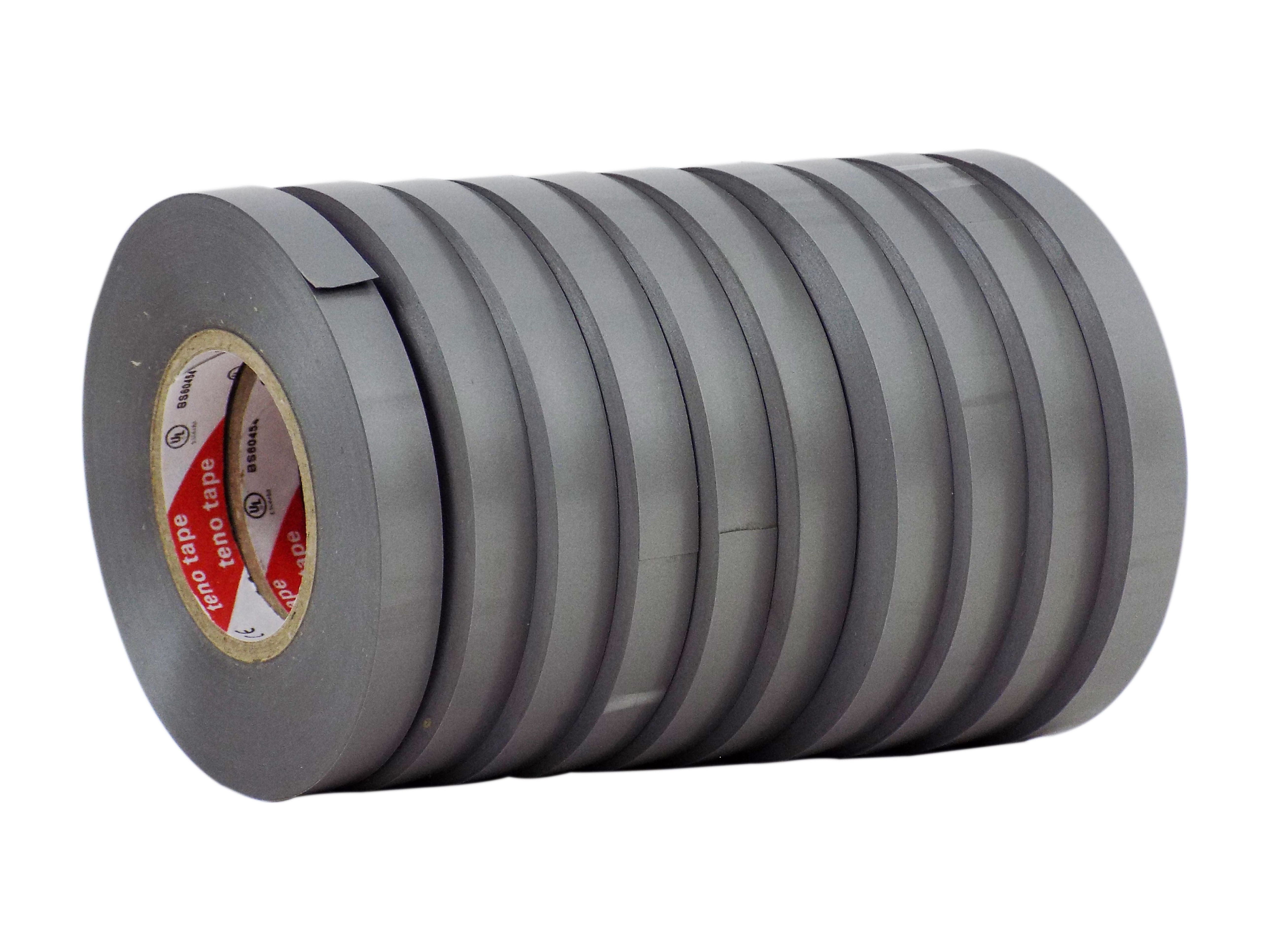 WOD Tape Gray Electrical Tape General Purpose 1/2 in. x 66 ft. High ...