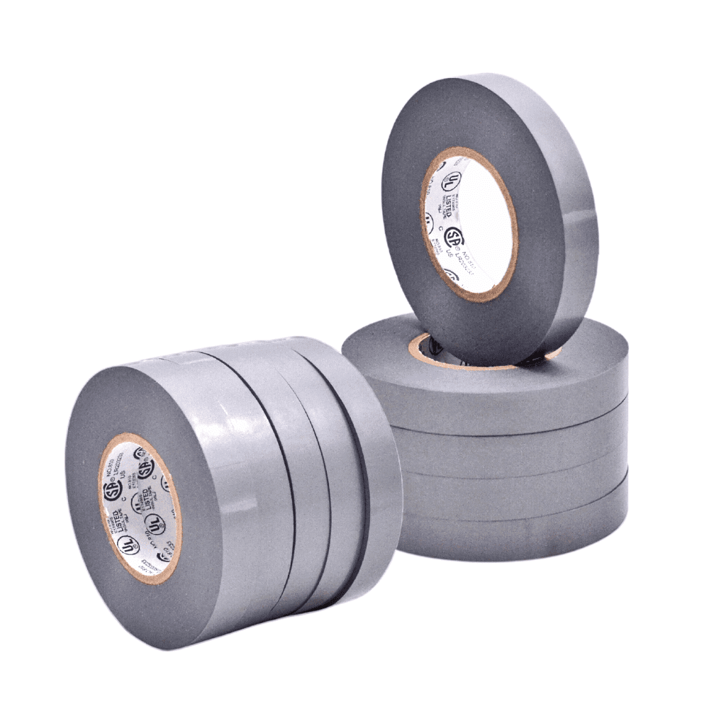 WOD Tape Gray Electrical Tape General Purpose 1/2 in. x 66 ft. High ...