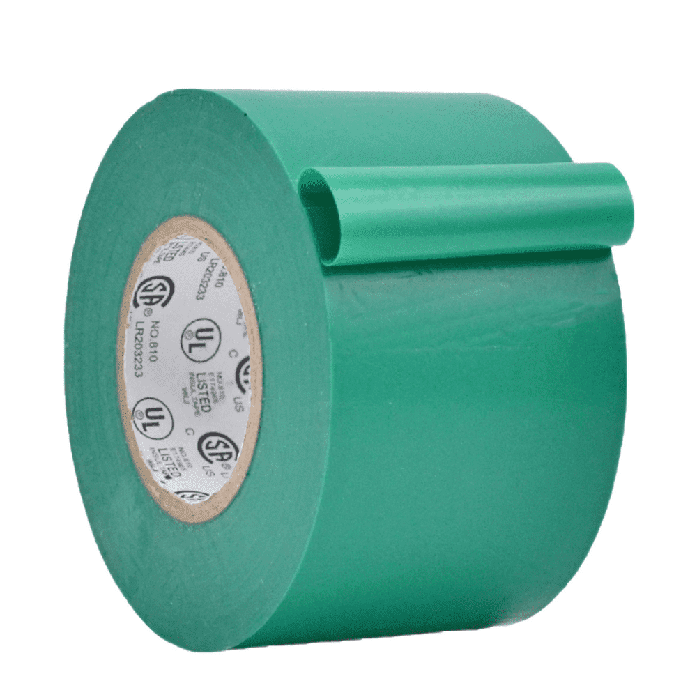 WOD Tape Green Electrical Tape General Purpose 3 in. x 66 ft. High Temp ...