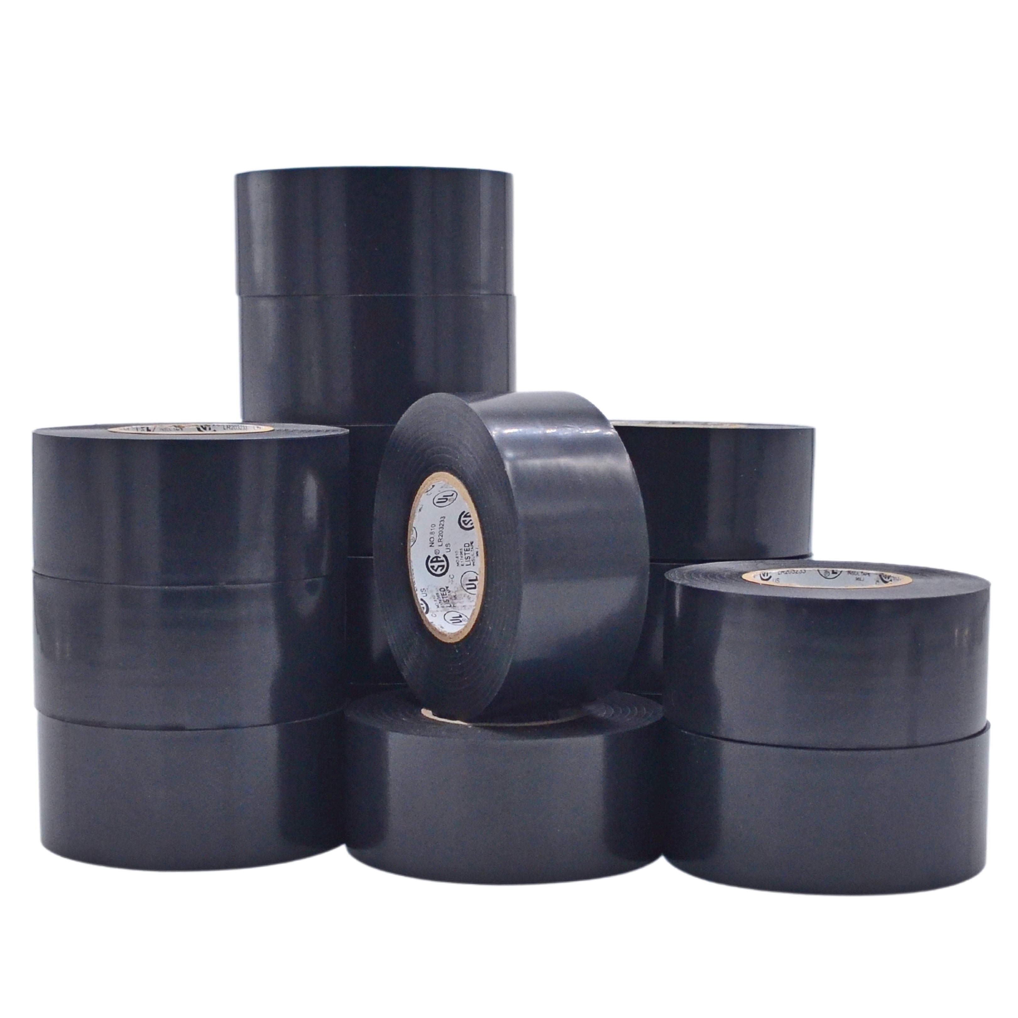 WOD Tape Premium Grade Black Electrical Tape 1 in. x 66 ft.- 96 Pack ...