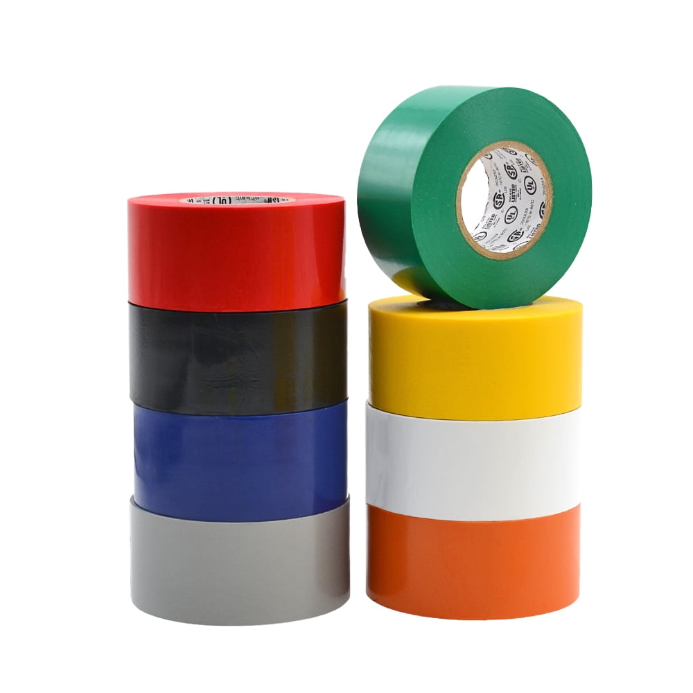 WOD Tape Rainbow Electrical Tape General Purpose 1.5 in. x 66 ft. High ...