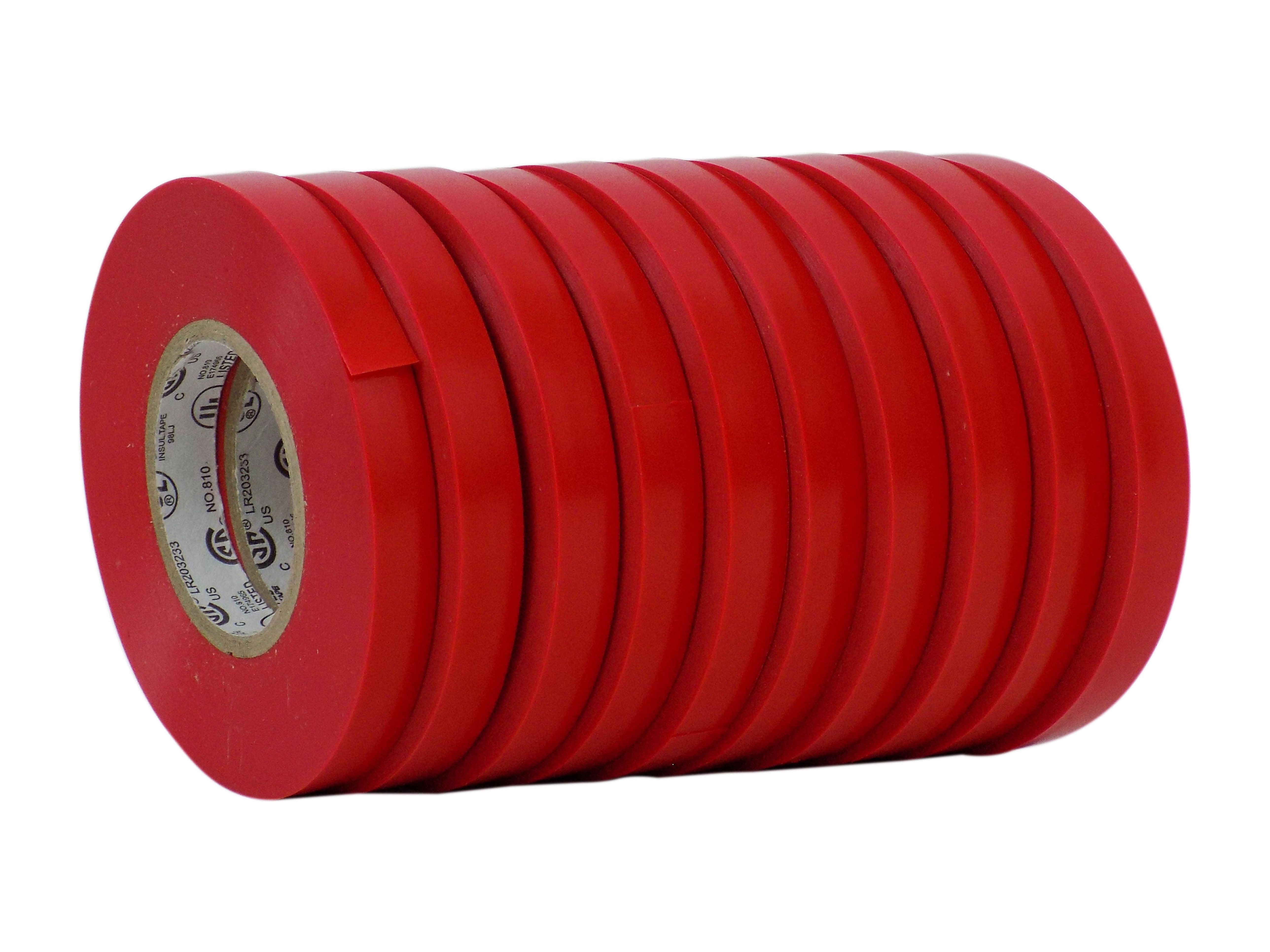 WOD Tape Red Electrical Tape General Purpose 1/2 in. x 66 ft. High Temp ...