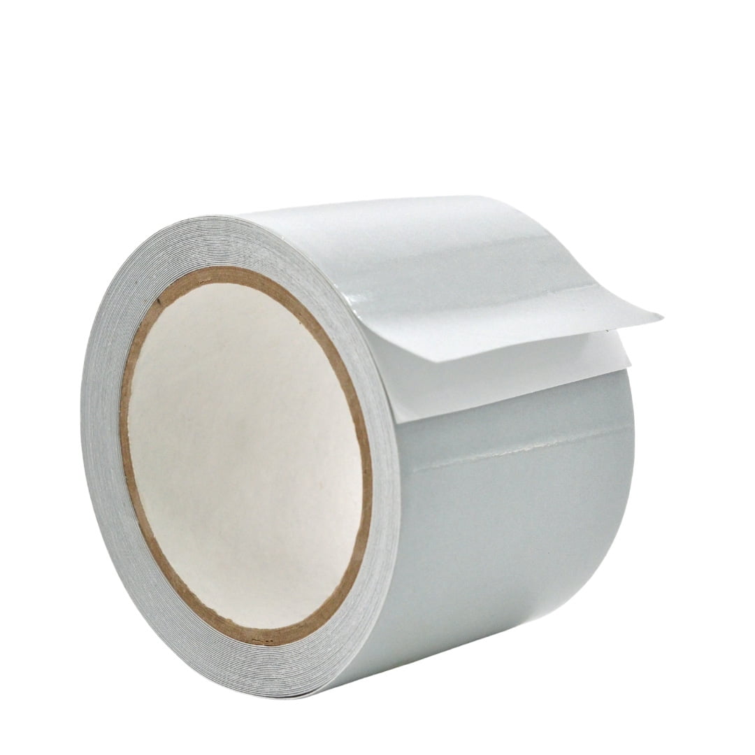 WOD Tape Retro Reflective Tape Silver White 4 in. x 30 ft. Safety Tape ...