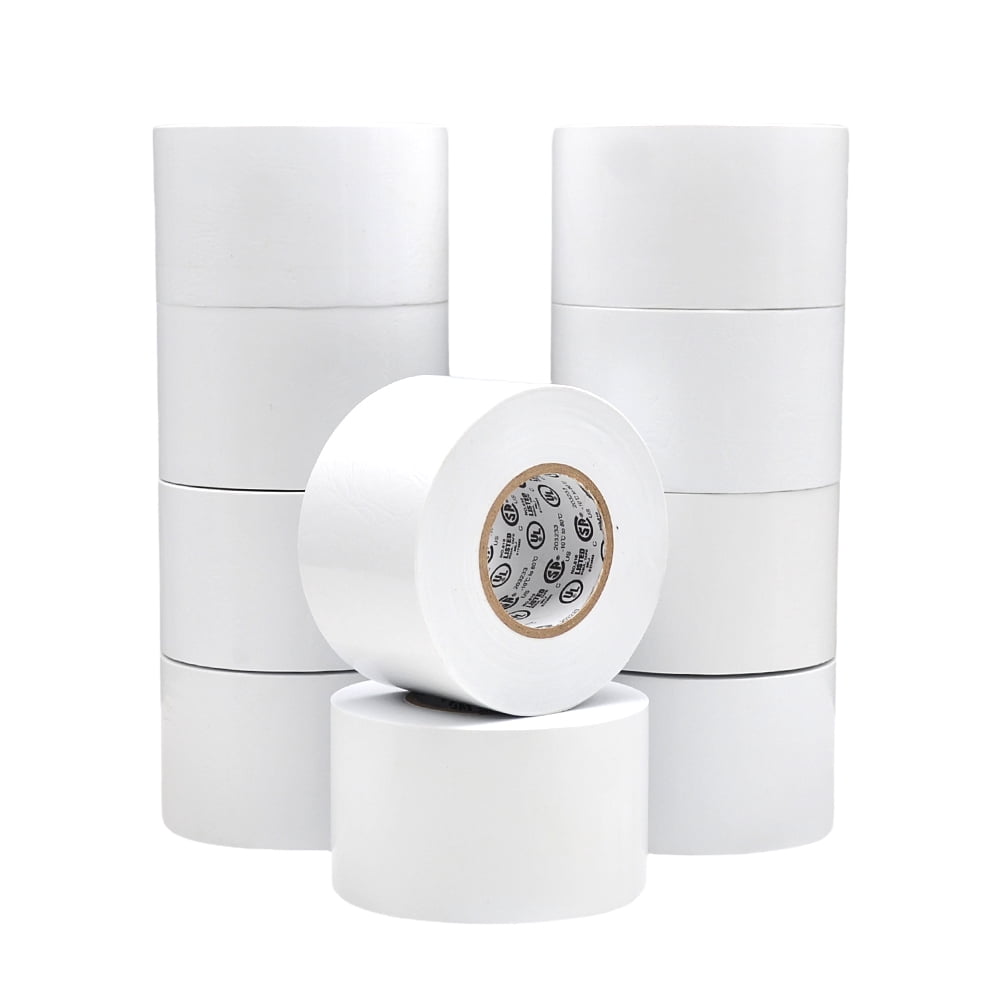 WOD Tape White Electrical Tape General Purpose 2 in. x 66 ft. High Temp ...