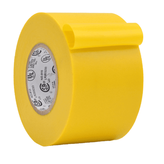 WOD Tape Yellow Electrical Tape General Purpose 2 in. x 66 ft. High ...