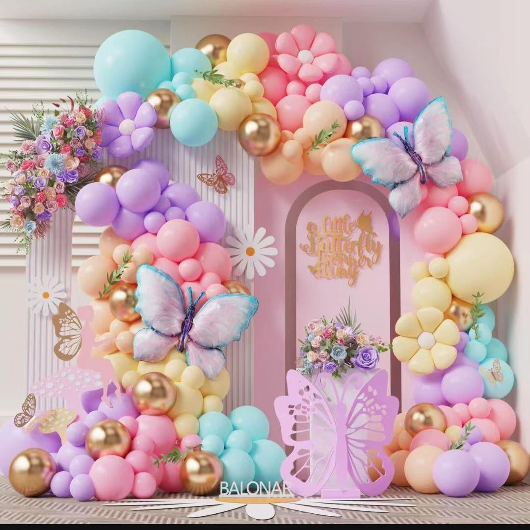 WODJR 147Pcs Butterfly Balloon Garland Butterfly Party Decorations ...