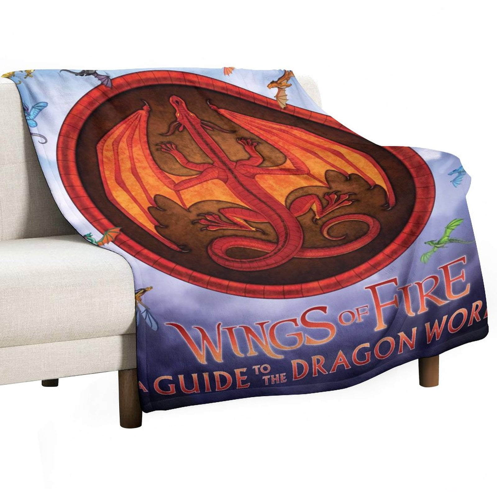 WOF Logo Wings Of Fire Fuzzy Ultra-Soft Micro Fleece Blanket All Season ...