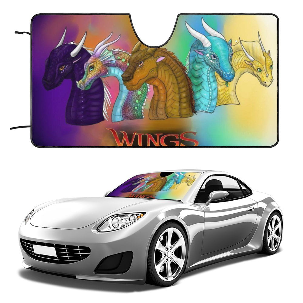 WOF Wings Of Fire Car Windshield Sunshade Accessories Umbrella Foldable ...