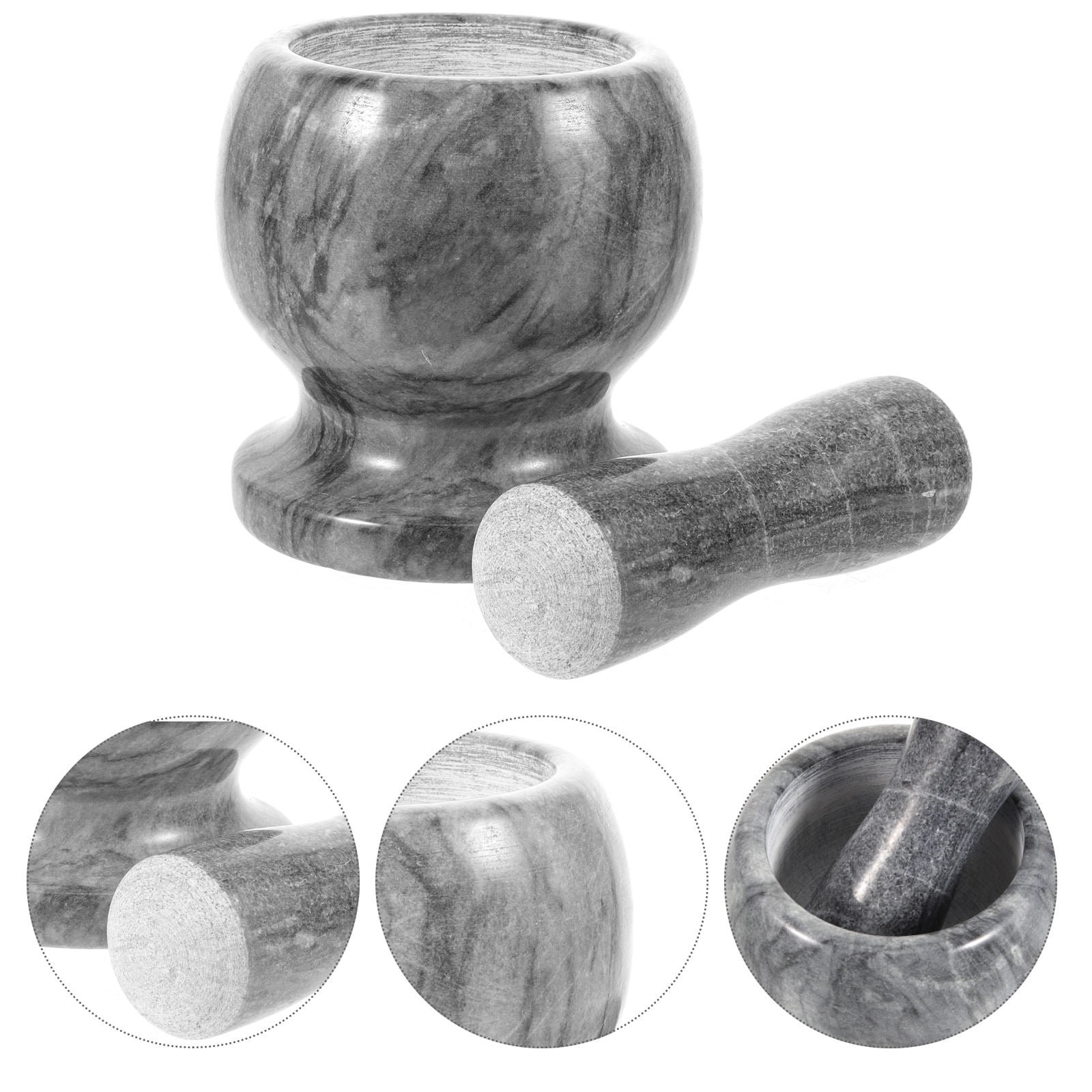 WOFASHPURET 1 Set Grinding Bowl Garlic Grinding Bowl Made of Black ...