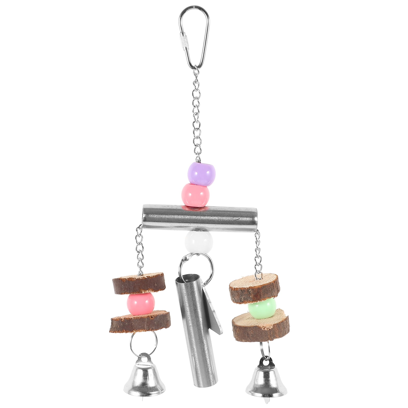 WOFASHPURET 1Pack Bird Chewing Toys with Bell Shape for Parrot and ...