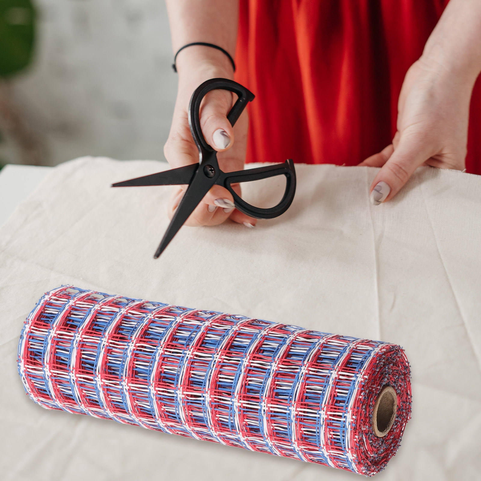 WOFASHPURET 1Pack Plastic Mesh Ribbon Assorted Color for Wreath Making ...