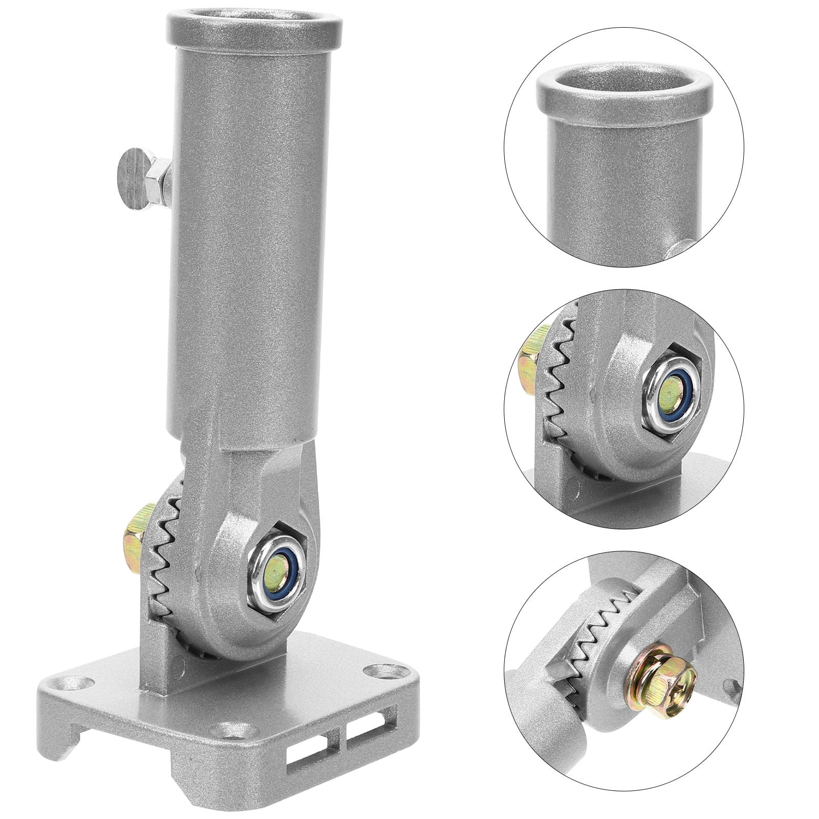 WOFASHPURET 1Set Practical Flagpole Bracket Adjustable Flag Pole Mount ...