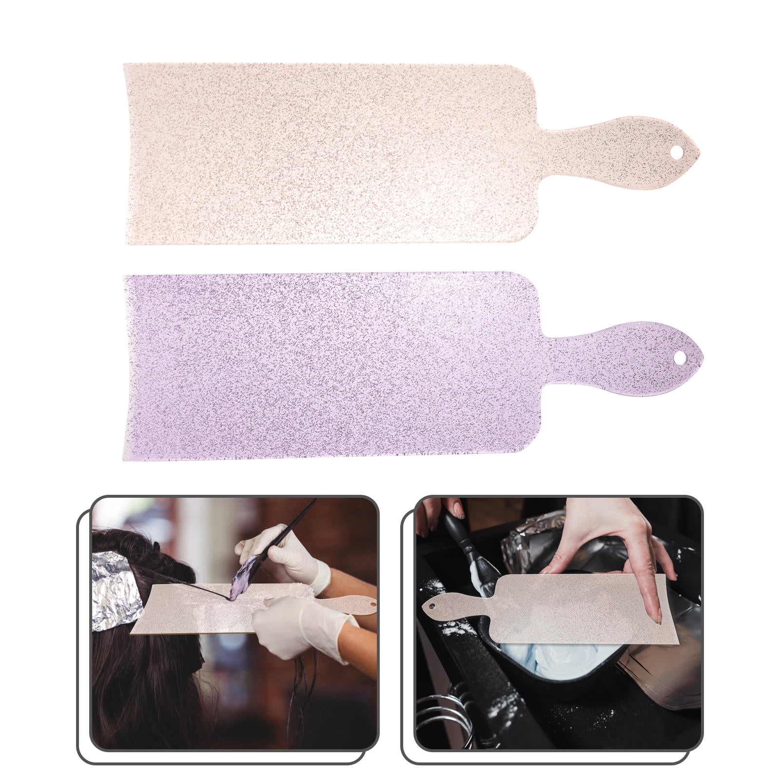 WOFASHPURET 2Pcs Silver Dyeing Paddles for Professional Hairdressing ...
