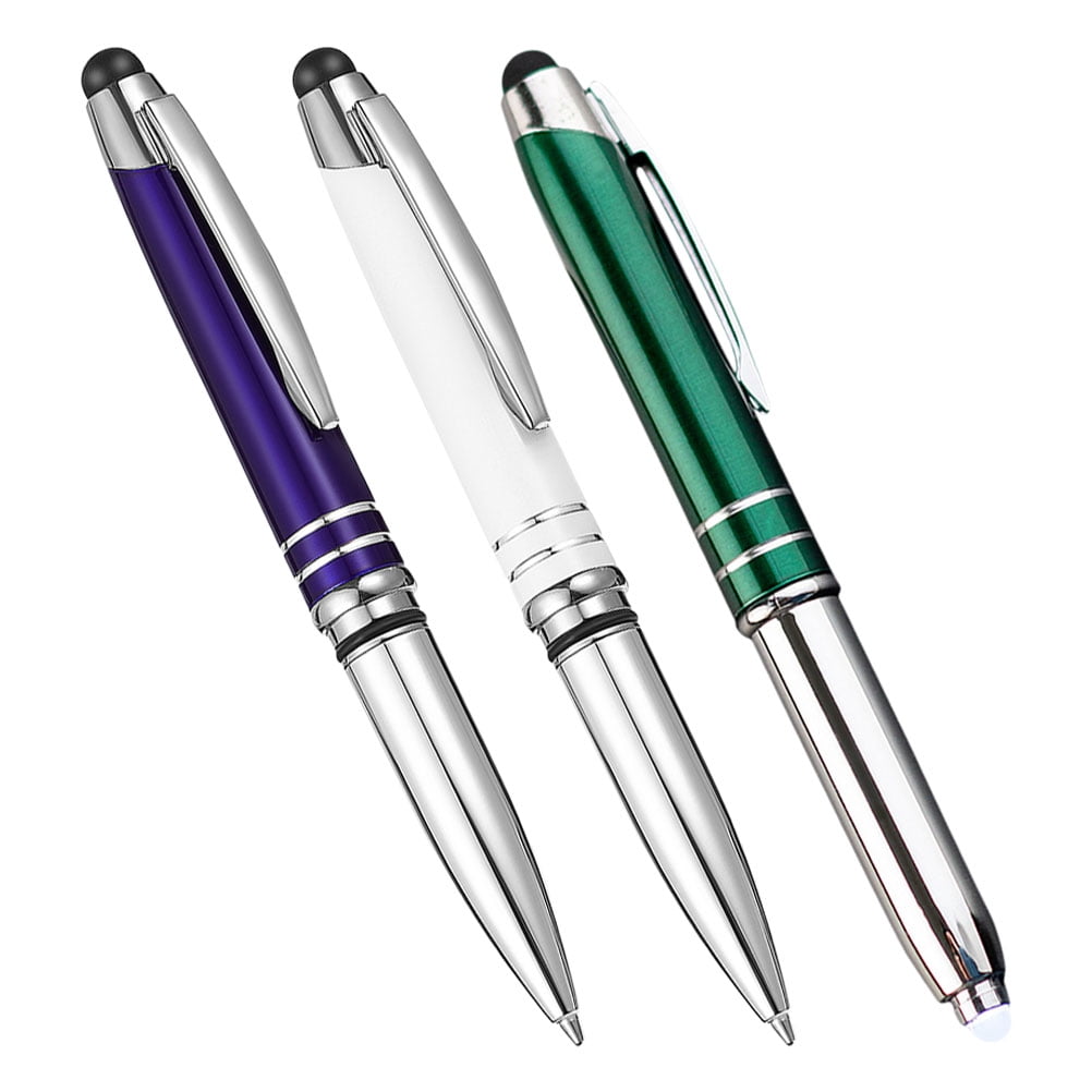WOFASHPURET 3Pcs Metal Stylus Pen for Writing Instruments with Lighted ...