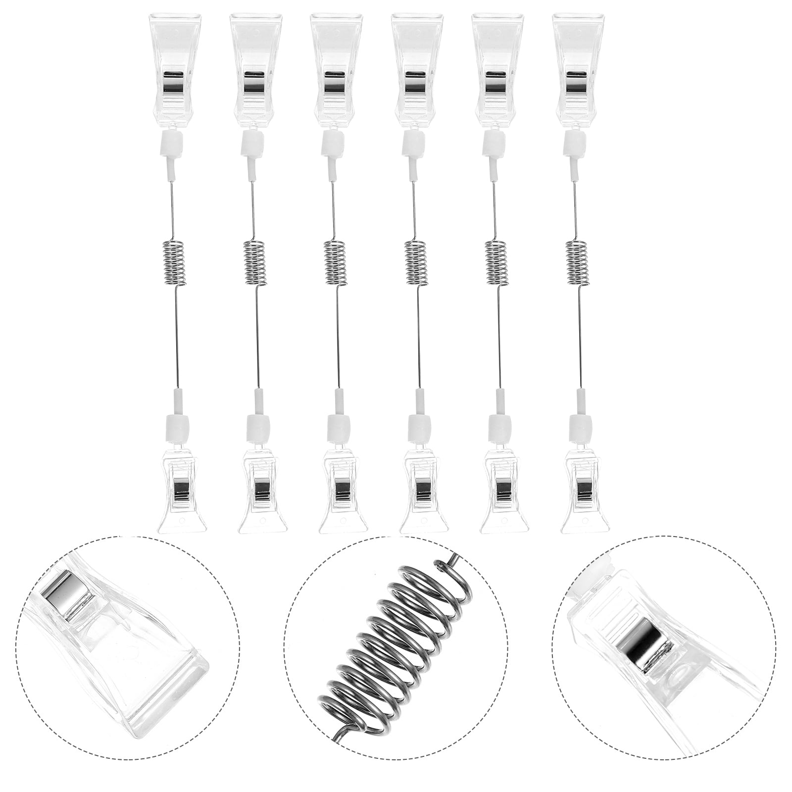 WOFASHPURET 6Pcs Supermarket Supplies Receipt Holder Clip for Wire ...