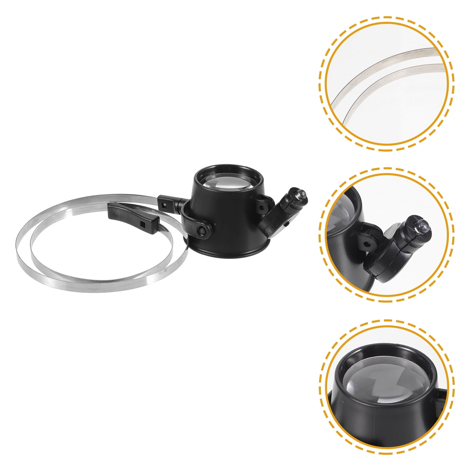 WOFASHPURET Jewelers Loupe Magnifier with Led Lighting and Detachable ...