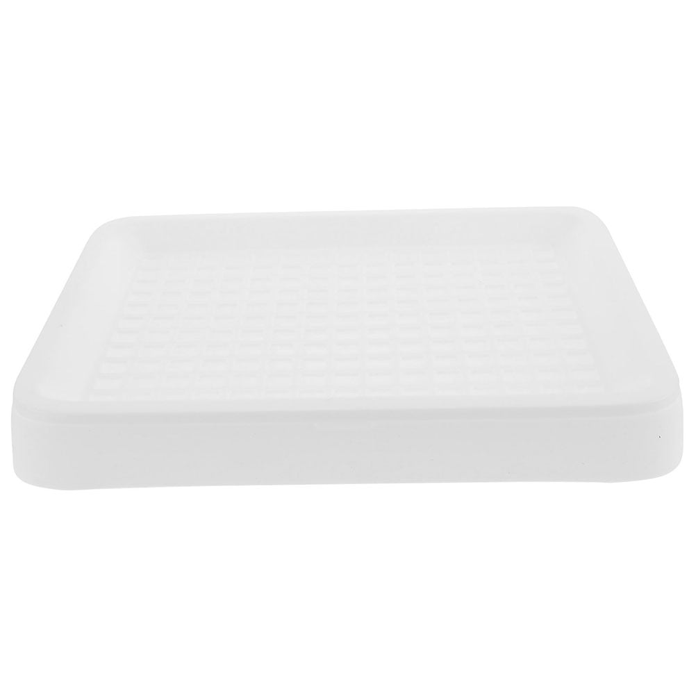 WOFASHPURET Minimalist White Litter Box 9.6x7.7in in Plastic for ...