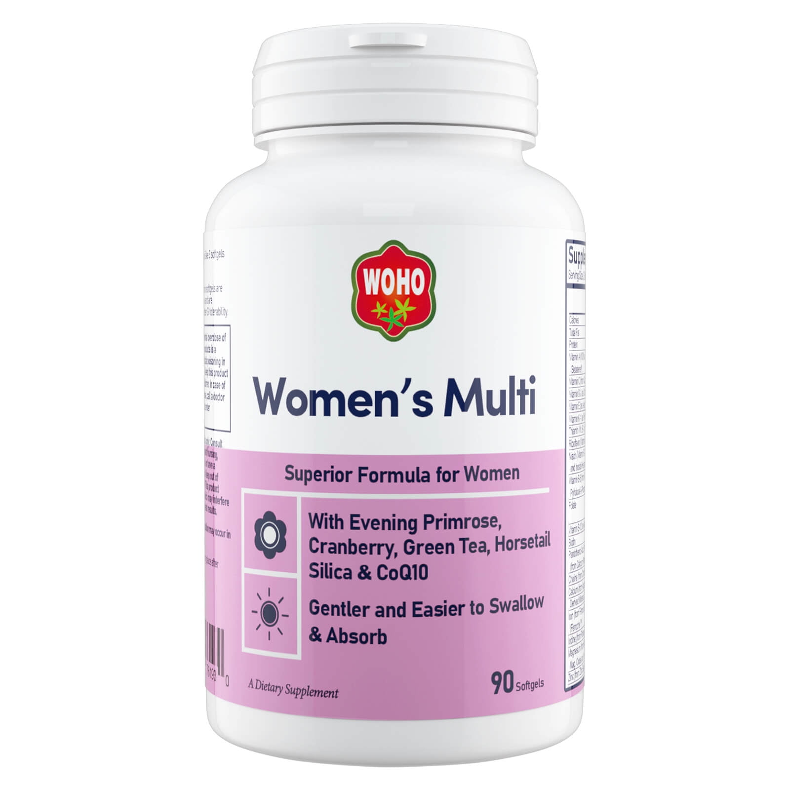 WOHO Women's Multiple Vitamin 90 Softgels - Walmart.com