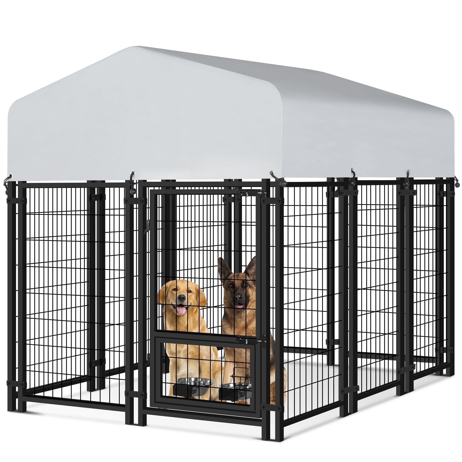 WOKEEN 6x4x5FT Outdoor Dog Kennel for Large Dogs, 2025 Newly Upgraded ...