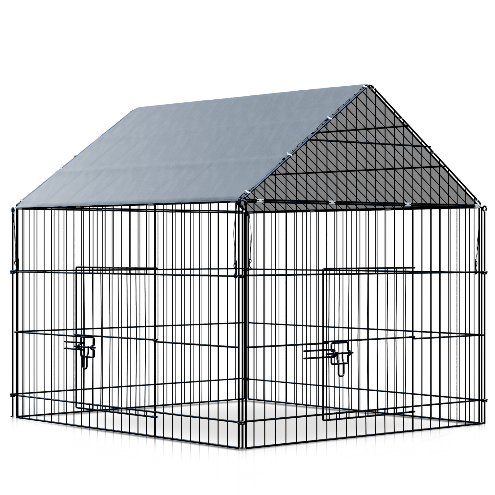 Chicken Coop Outlet Deluxe Large Metal 7x10 ft Chicken Coop Backyard ...