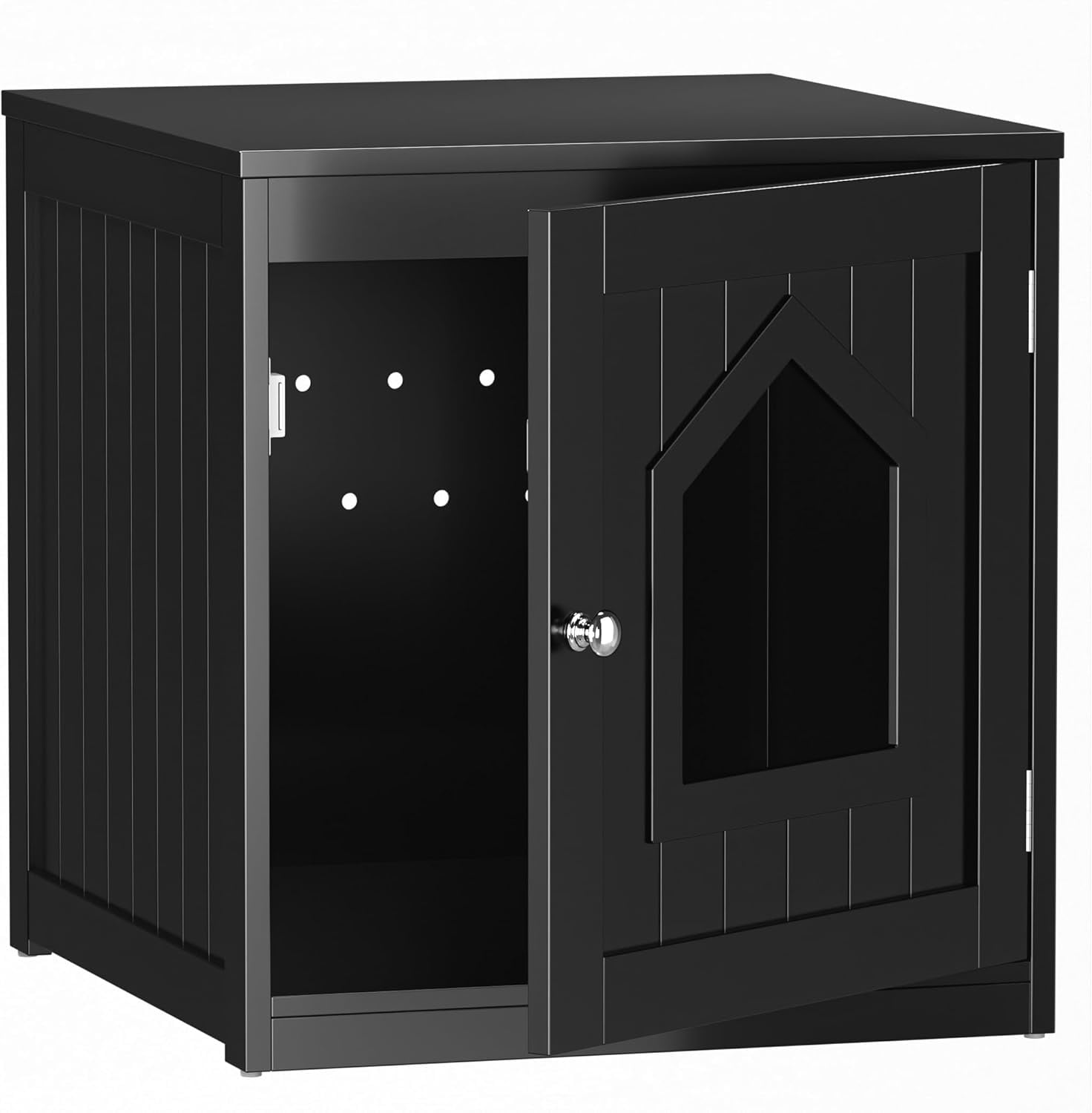 WOLEGEDO Cat Litter Box Furniture Hidden, Enclosed Cat Litter Box with ...