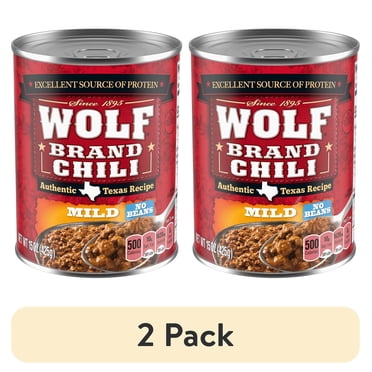 Wolf Brand Ready to Eat Chili With Beans, Microwavable Bowls, Hearty ...