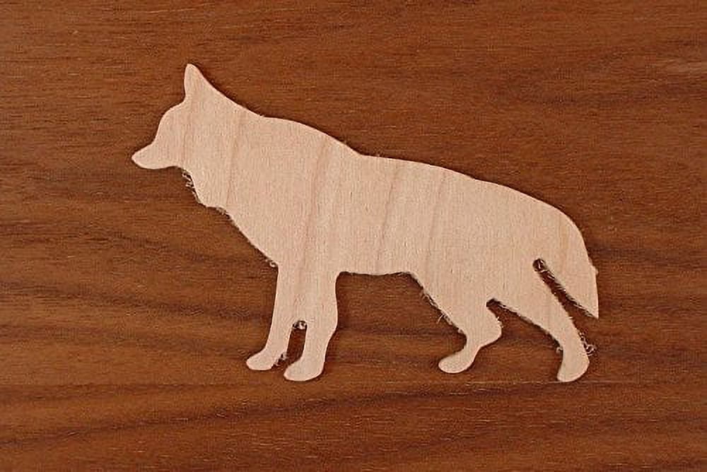 WOLF CUT OUT 1/8 x 2 3/4 PKG 25 laser cut wooden WOLF by WOODNSHOP ...