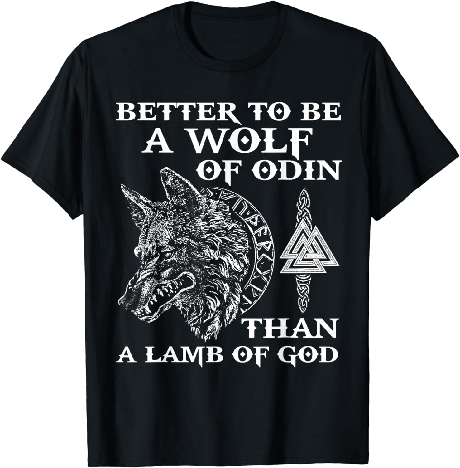 WOLF OF ODIN - NORSE MYTHOLOGY T-Shirt Gift . - Walmart.com
