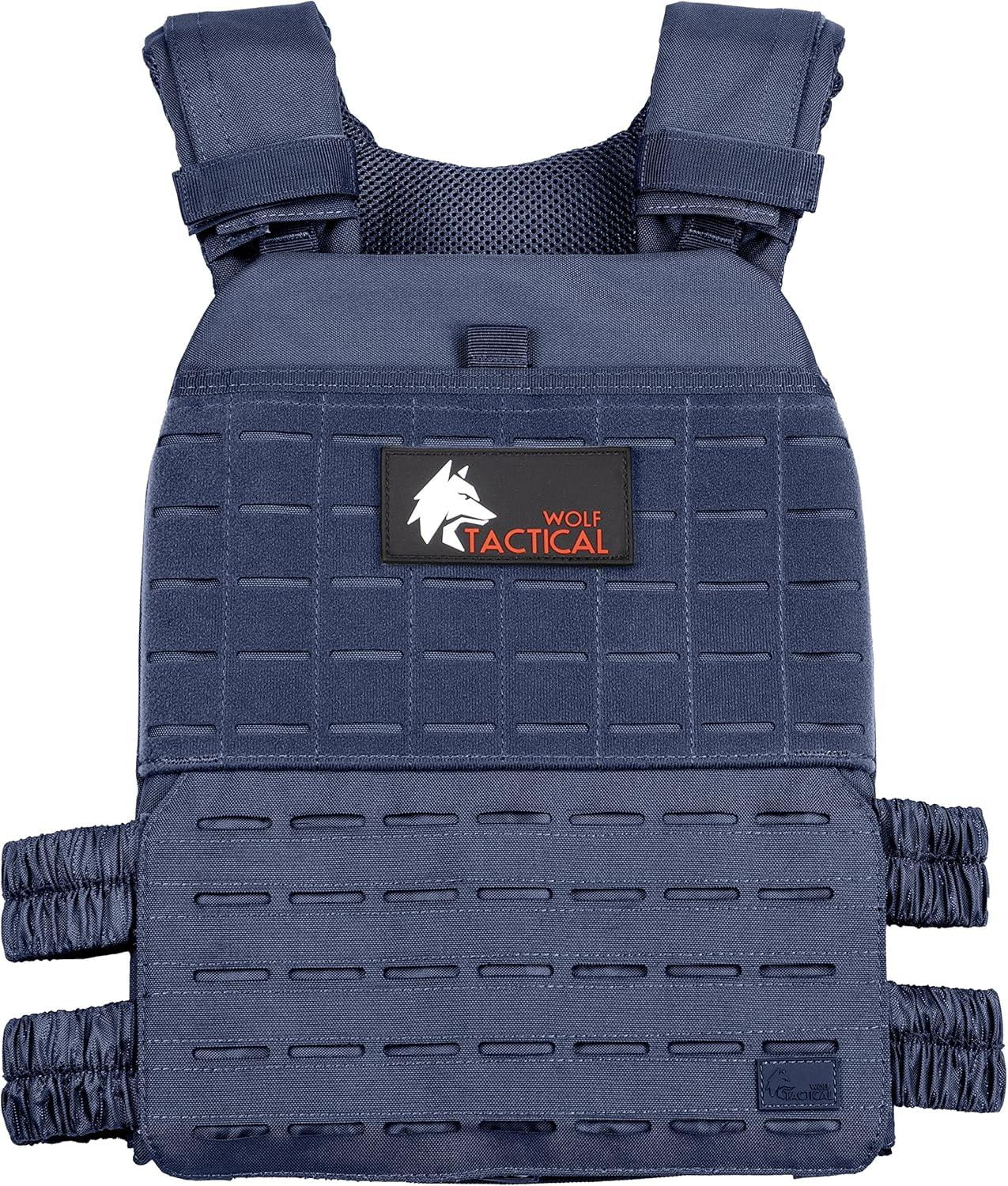 WOLF TACTICAL Adjustable Weighted Vest – WODs, Strength and Endurance ...