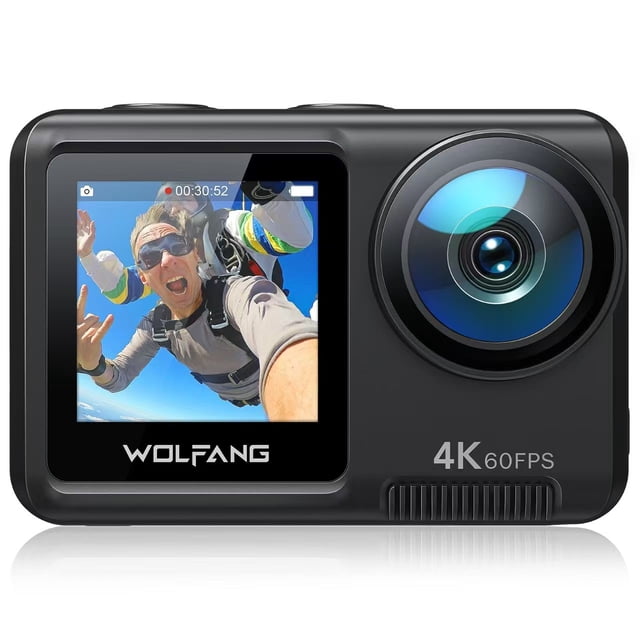 GA420W 4K 60FPS 24MP Action Camera, Anti-shake 40M Waterproof, Wide ...
