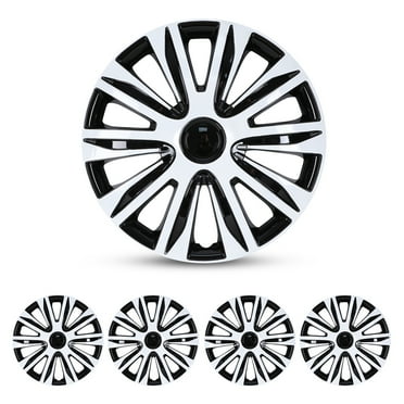 PacRim 15" Gloss Black Wheel Covers |Hubcap Set |Universal Fit for 15 ...