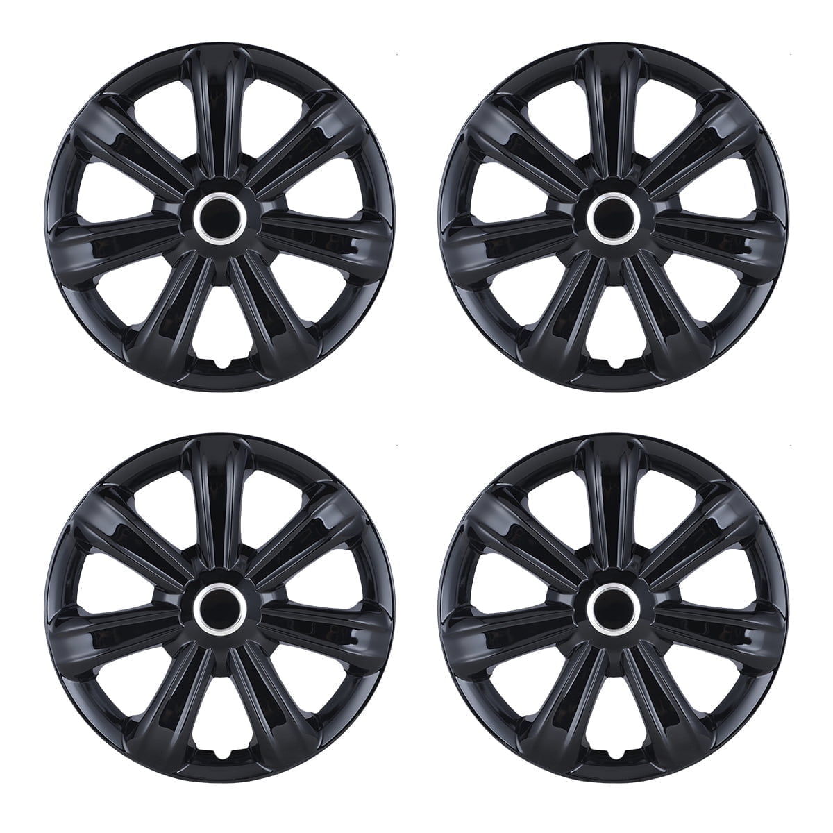 15" Set of 4 Snap On Hubcaps, Full Wheel Covers for R15 Tire & Steel ...