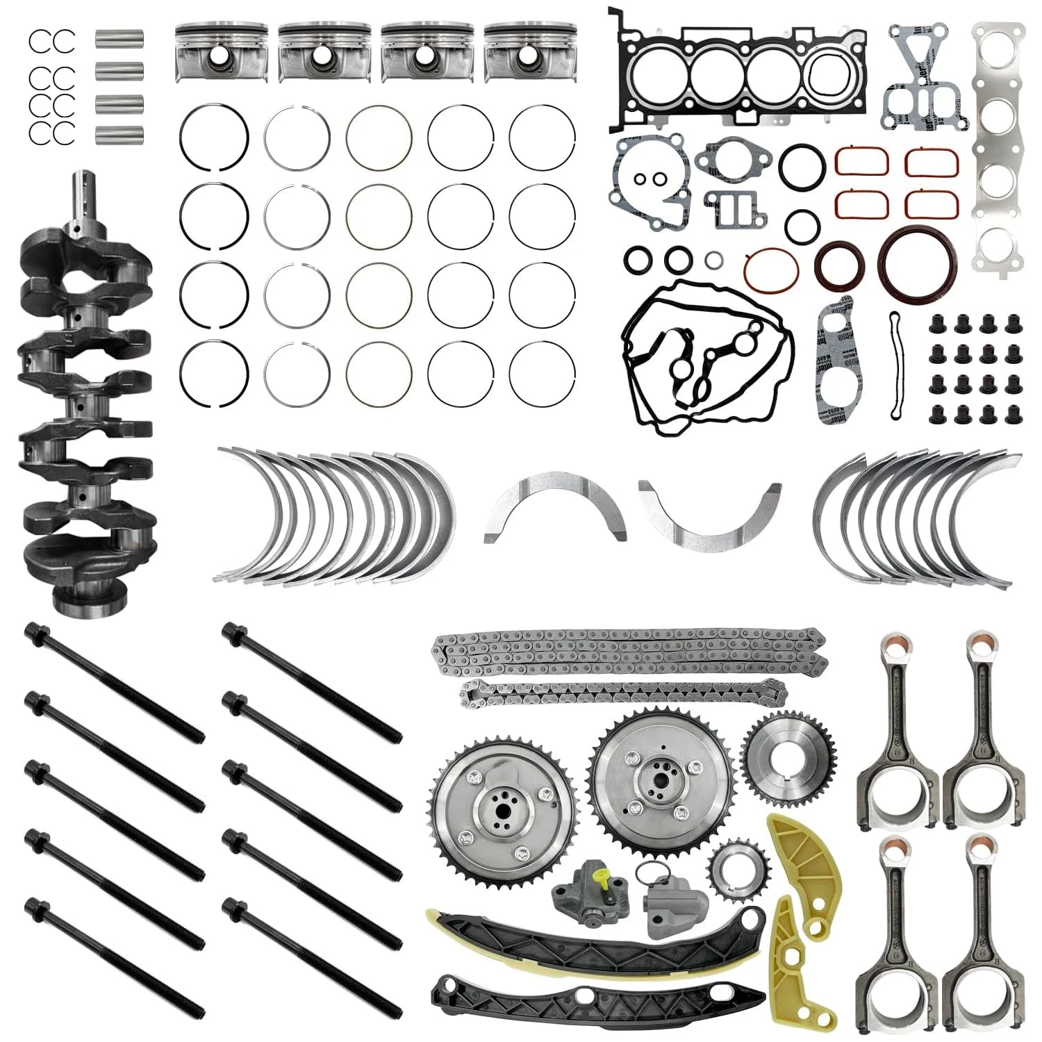 WOLFWO G4KJ 2.4L Engine Rebuild Kit For Hyundai Sonata Tucson Kia ...