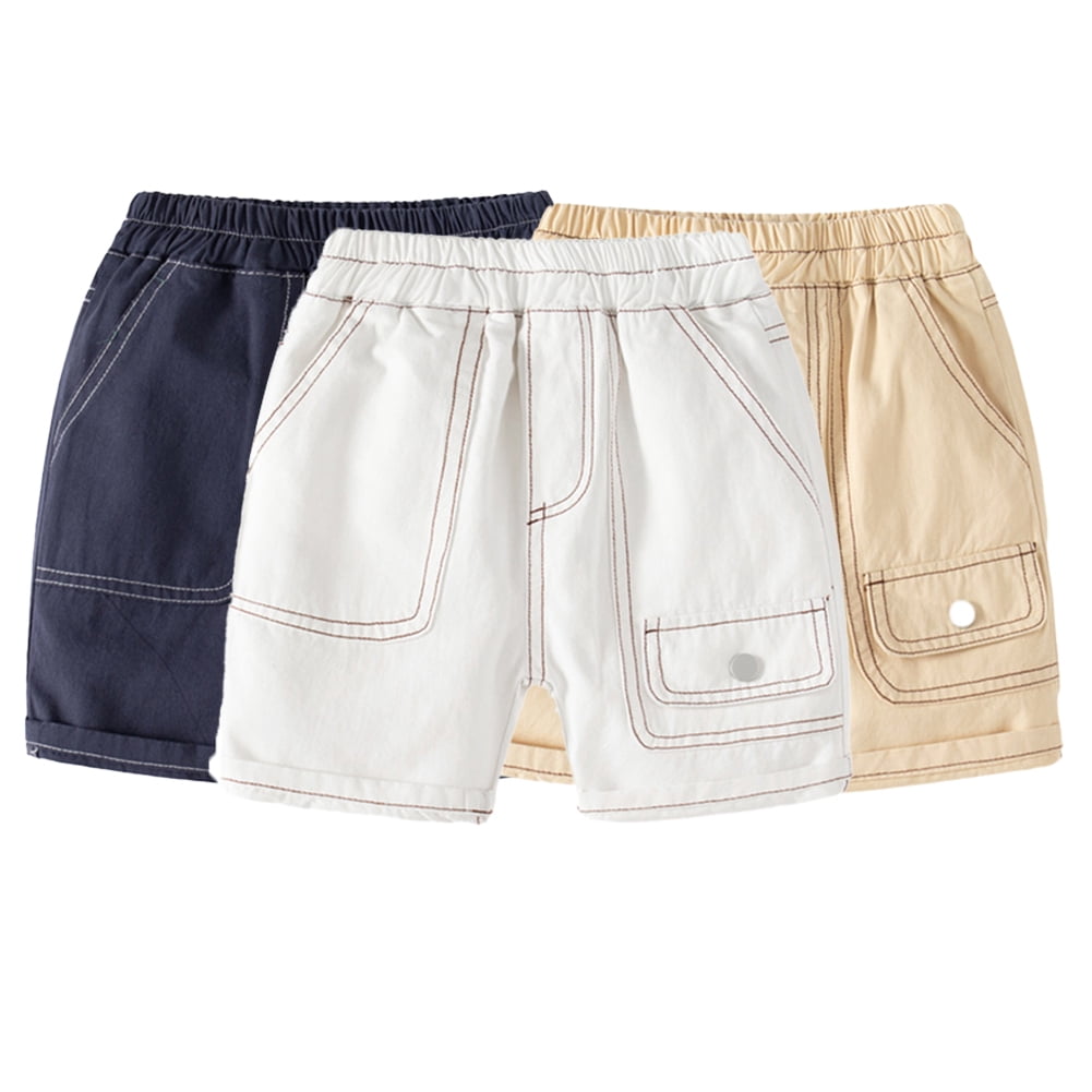 WOLLED 1-8T Baby Boys Summer Solid Color Shorts for Toddler Kids Pull ...