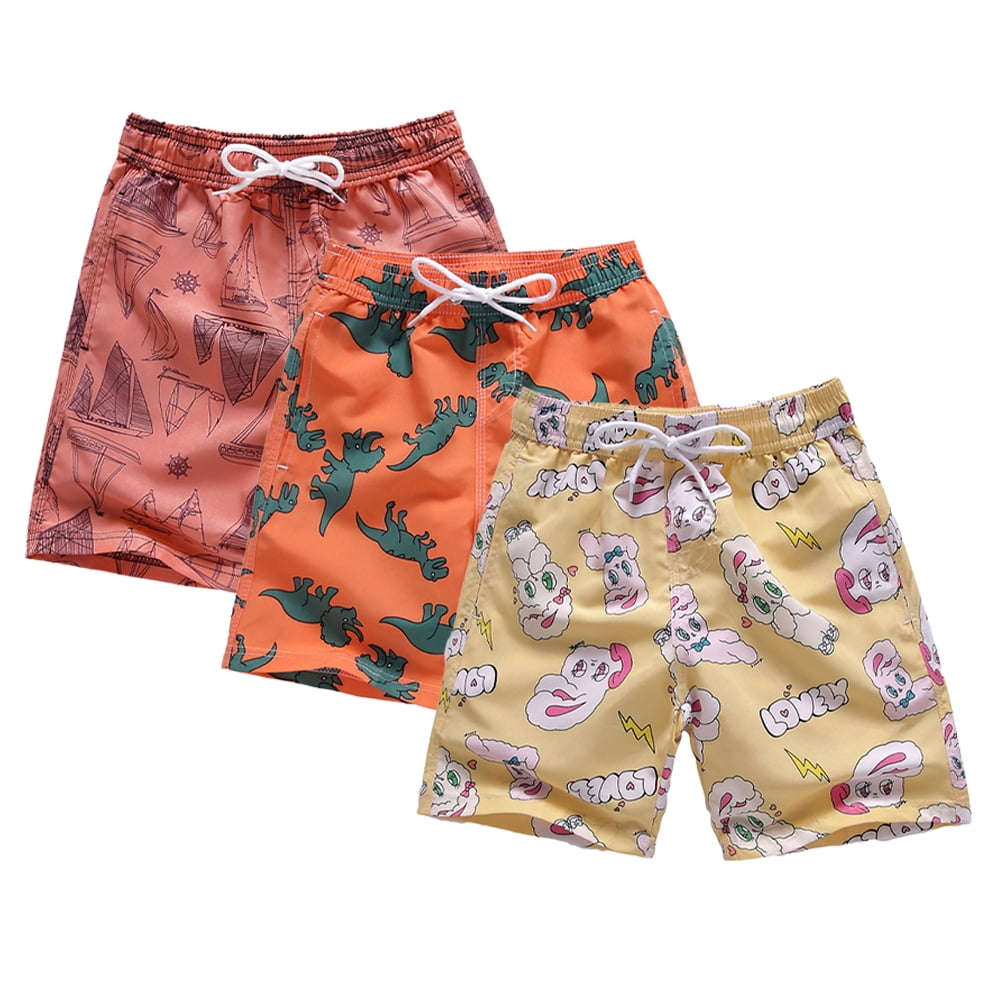 WOLLED 3-14T Kids Toddler Boys Floral Shorts Sport Beach Swimsuit ...