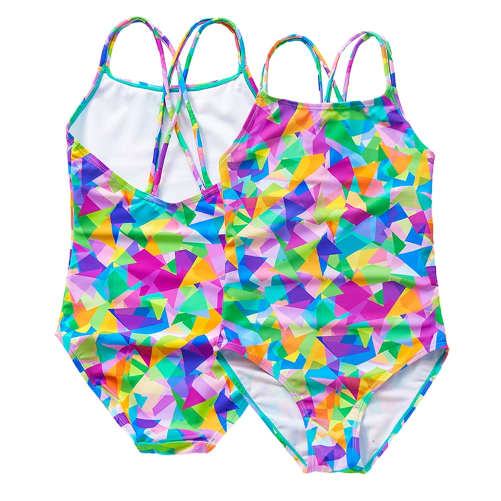 Wolled 7 13t Girls One Piece Swimsuits Prints Beach Swimwear Bathing