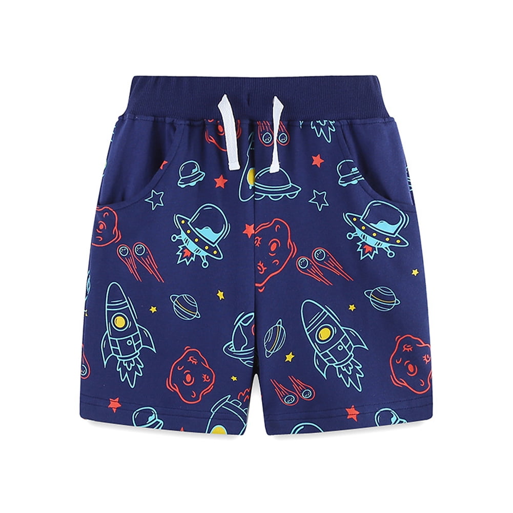 WOLLED Baby Boys Space Shorts for Toddler Kids 2-7 Years Old,Summer ...